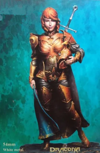 54mm scale Fantasy Beauty Warrior Resin Model Kit Model Free Shipping ...