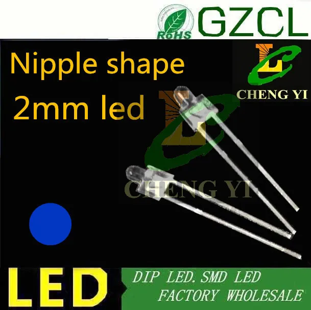 High bright 2mm tower DIP led Blue nippler indicator led DIODE 465 ...