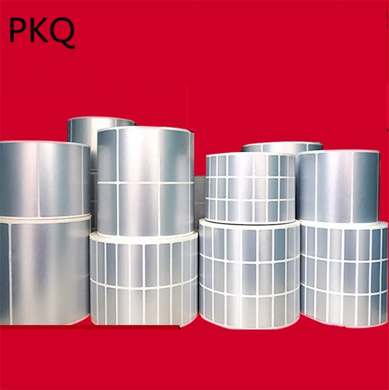 Matte Silver Sticker PET Label Barcode Label Suitable for Thermal ...