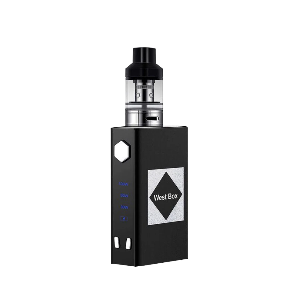 DOTENT WEST BOX Vape Kit 100W Electronic Cigarette Box Shape Metal ...