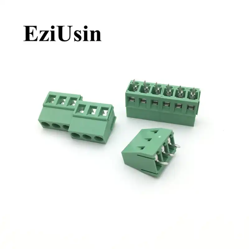 100pcs CY/KF142V 142R 5.08mm PCB Spring Terminal Block KF128 5.08 2P 3P ...