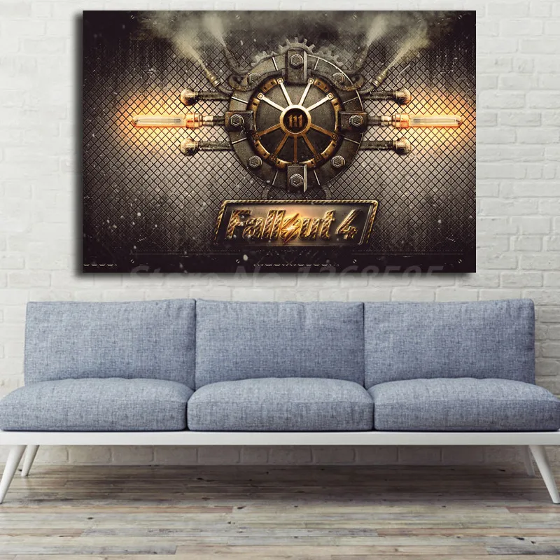 Fallout 4 Vault Wallpaper HD Canvas Posters Prints Wall Art Painting ...