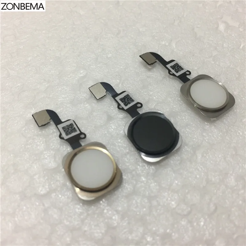 ZONBEMA 10pcs/lot Home button with Flex Cable Ribbon assembly For ...