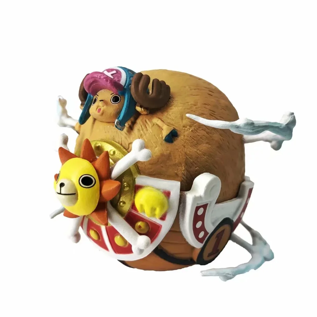 5.5cm One Piece Thousand Sunny Pirate Ship boat chopper in deep sea ...
