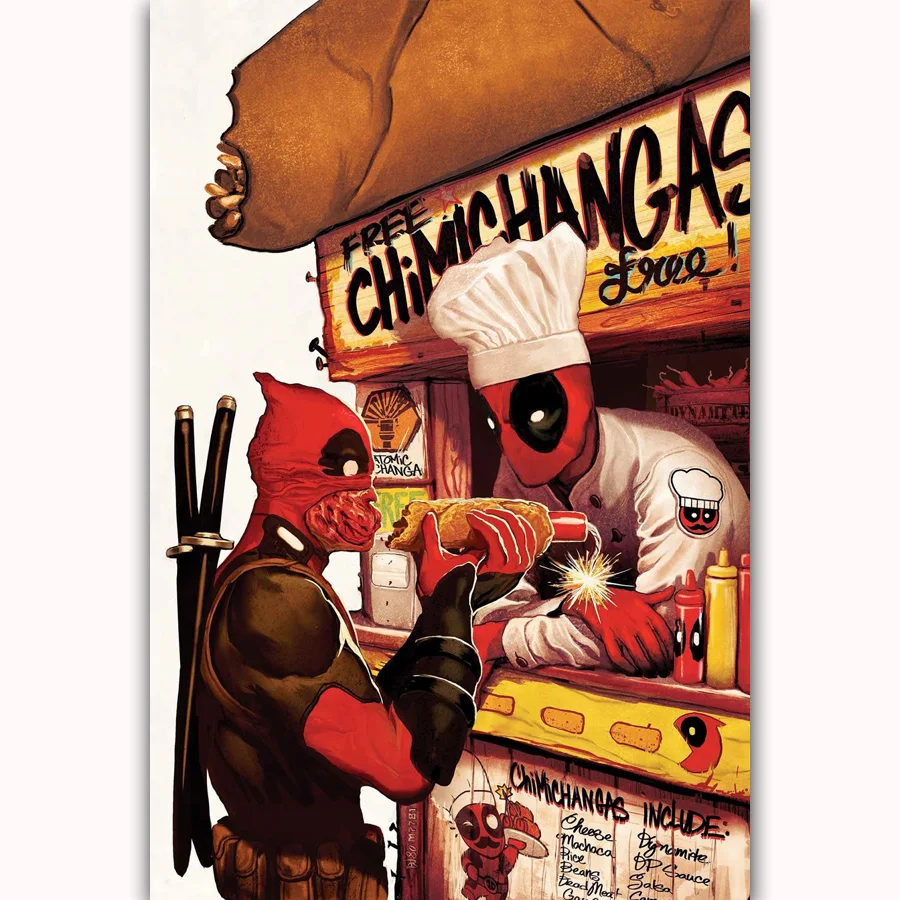Mq3243 Deadpool Superheroes Funny Classic Dc Superhero Movie Film Hot