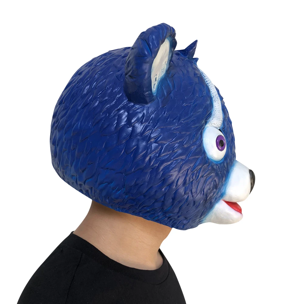 Women Cute Bear Head Mask Halloween Latex Adults Masks Cosplay Costumes ...