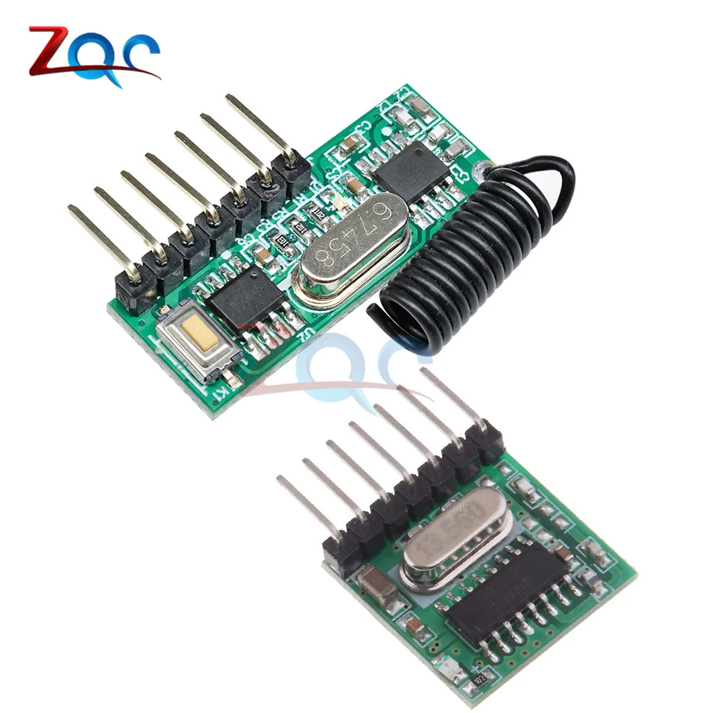433mhz Wireless Wide Voltage Coding Transmitter Decoding Receiver 4 Channel Output Module For ...