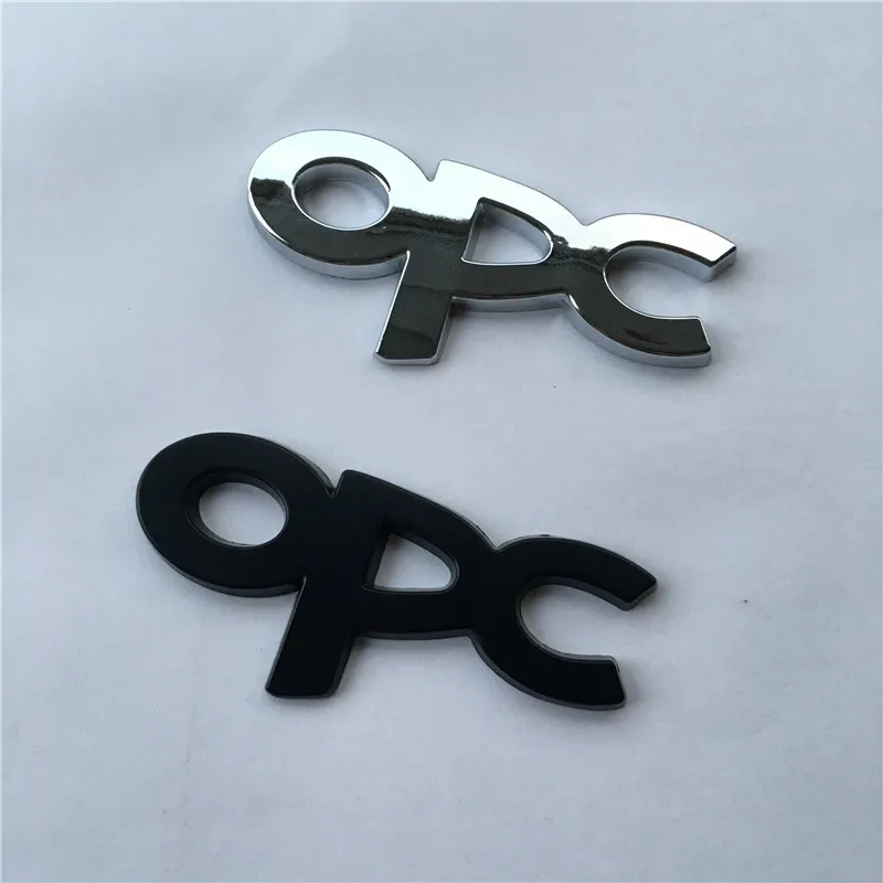 20X-OPC-chrome-black-metal-Emblem-Badge-Sticker-accessories-for-Opel ...