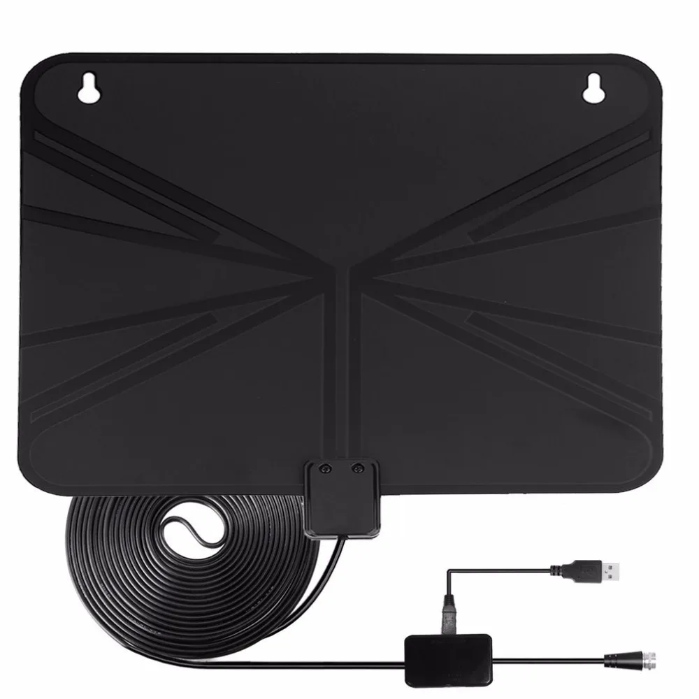 Onleny Amplified HDTV Antenna 50 Miles Range Digital Indoor US Plug TV ...