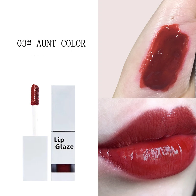 Marc Buse 유리 워터 글로시 립글레이즈 5 색 미러 립 색조 방수 롱 라스팅 모이스춰 라이징 립 플럼 퍼 글로스