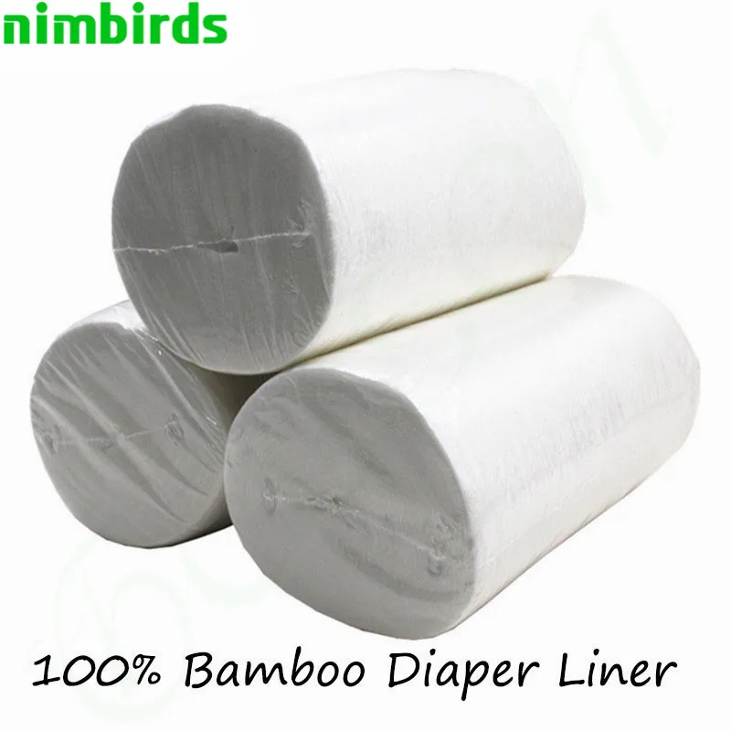 Revestimiento desechable de bambú, 100 hojas/rollo, Biodegradable, para ...