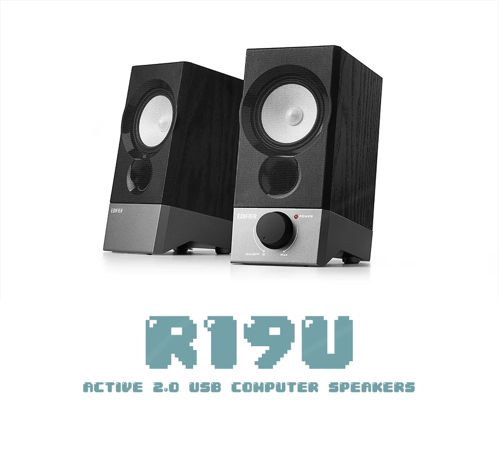 Edifier r19u compact 2 0 speakers