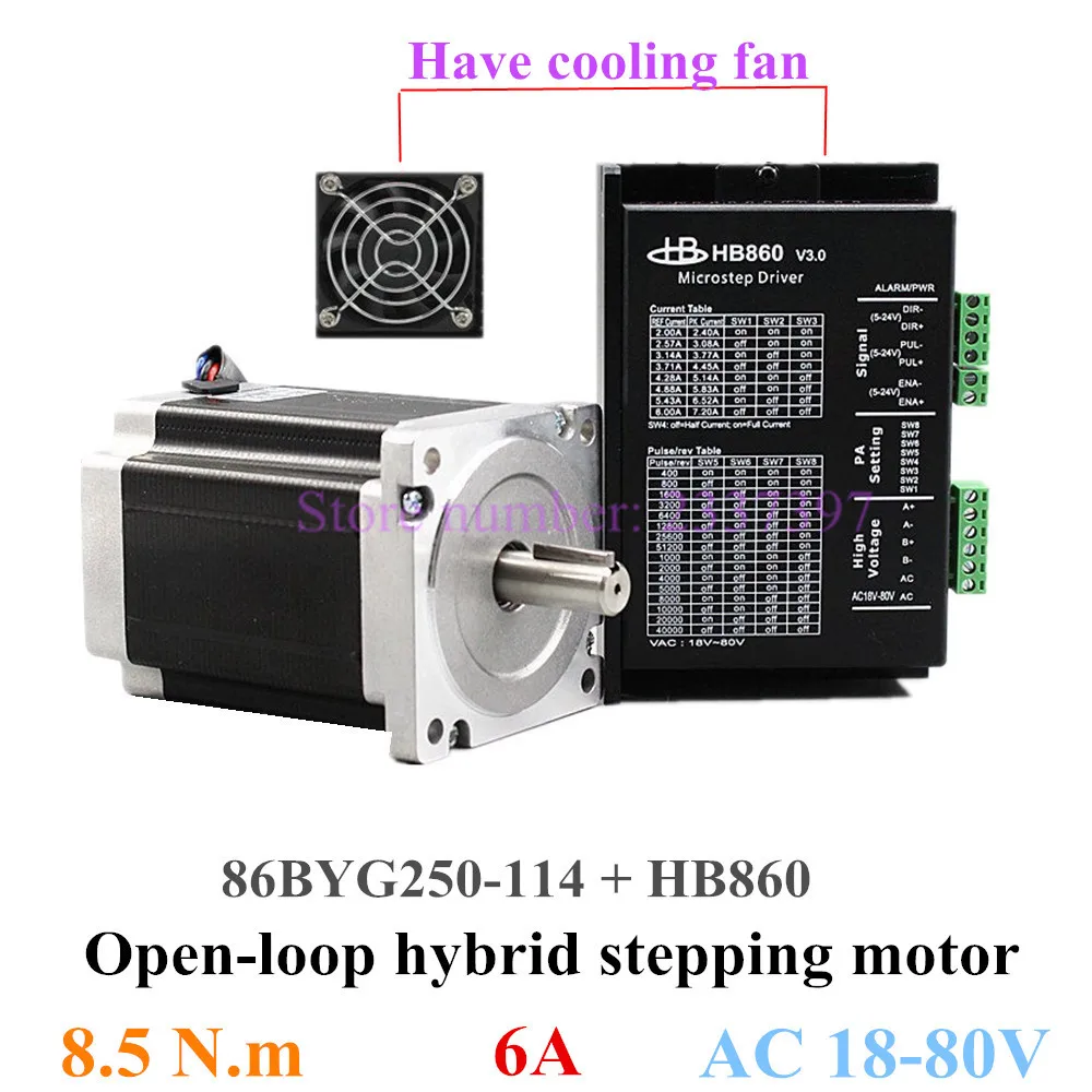 2-Phase-86-Open-Loop-Motor-86BYG250-114-8-5-N-m-Hybrid-Stepper-Encoder ...
