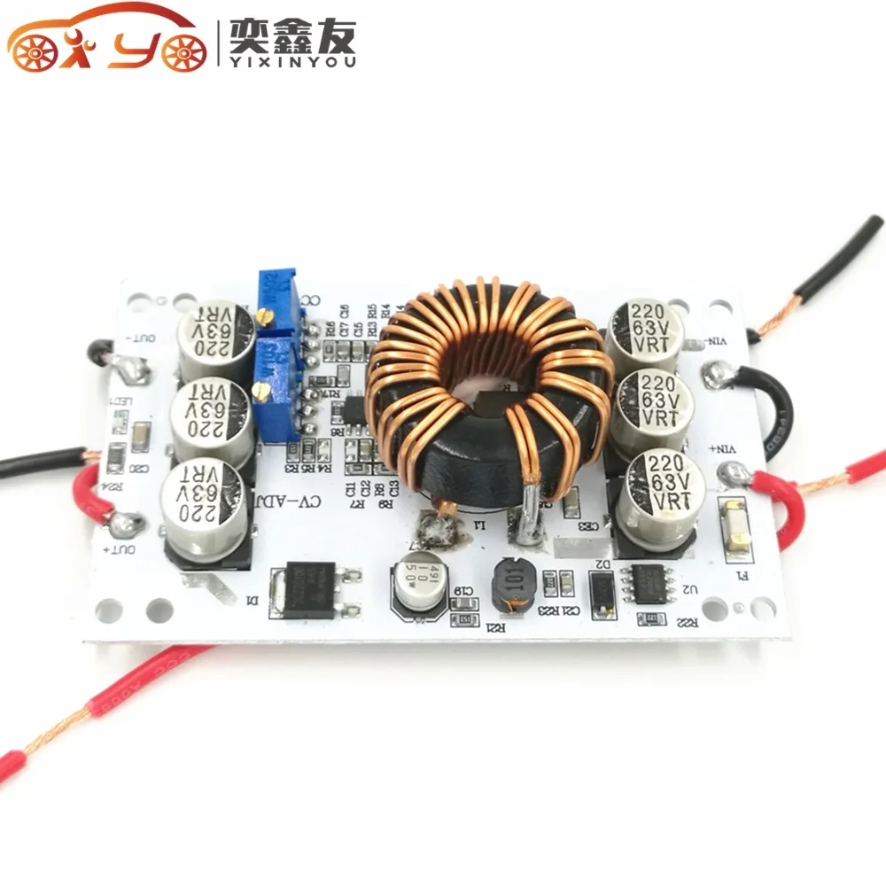 600w Aluminum Plate Dc-dc Boost Converter Adjustable 10a Step Up ...