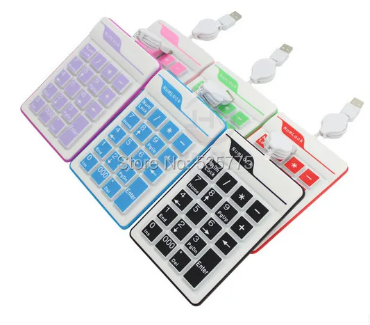 1PCS New Mini USB 19 keys Numeric Number Keypad Keyboard For Laptop ...