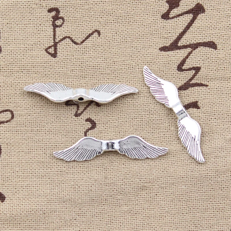 15pcs Charms Angel Wings Bead 8x36mm Antique Making Pendant fit,Vintage ...