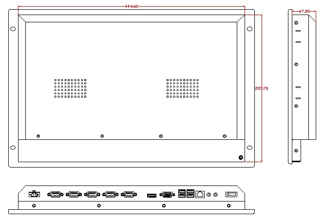 7U 랙 마운트 산업용 컴퓨터, 코어 i5-3317U CPU, 7RU 랙 마운트 컴퓨터, 맞춤형 디자인 서비스 제공