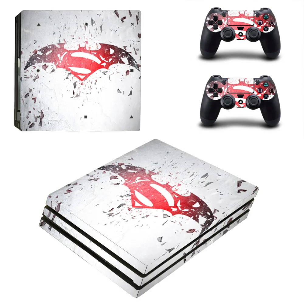 Batman Superman PS4 Pro Skin Sticker and Controller Decals ...