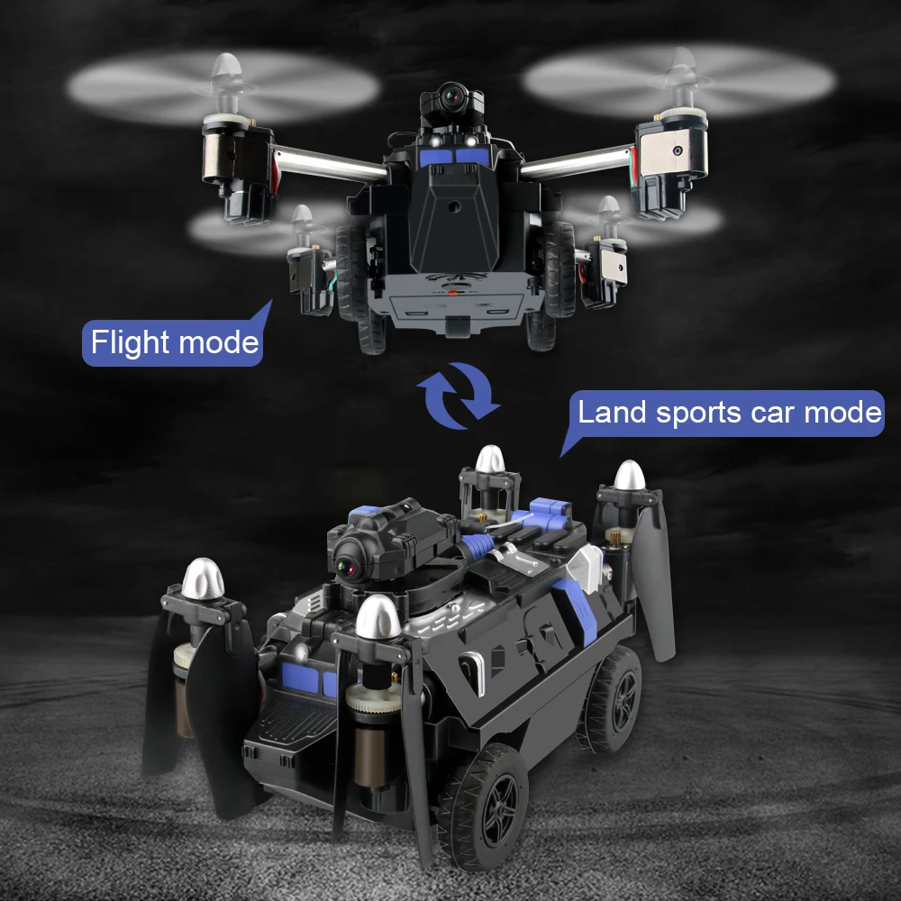 Jjrc rc 드론 및 플라잉 탱크 2 in 1 2.4 ghz rc 탱크 6 축 wifi 카메라 헤드리스 모드 원 키 랜드 rc ...