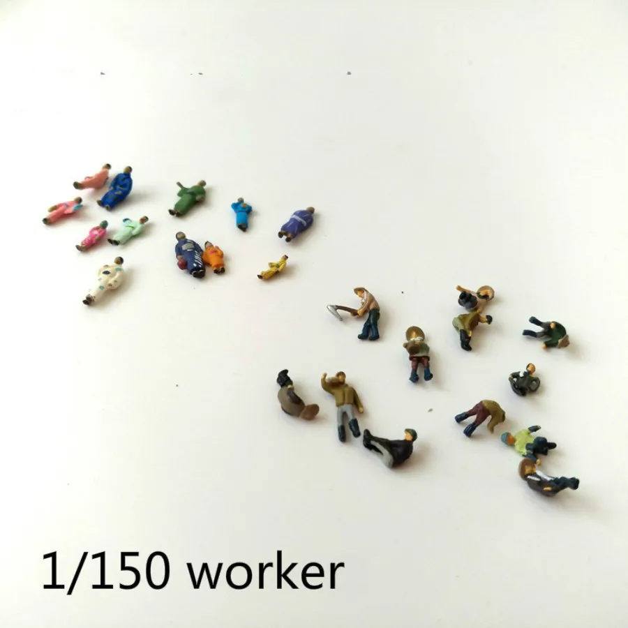 New Model 12pcs/lot 1/150 Miniature Figures Architectural Model Human ...