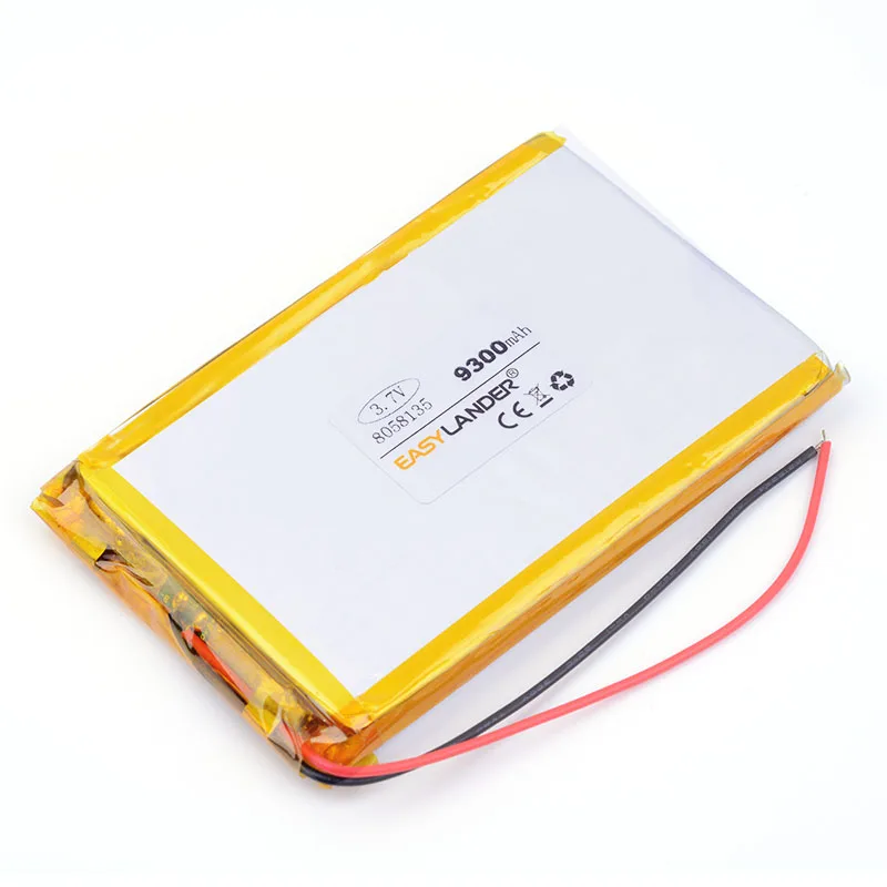 3.7 9300mAH 8058135 polymer lithium ion/ Li ion battery for tablet pc ...