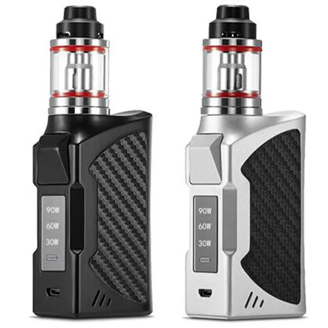 Electronic Cigarette 90W Adjustable Led Light Display Vape Mod Box Kit ...