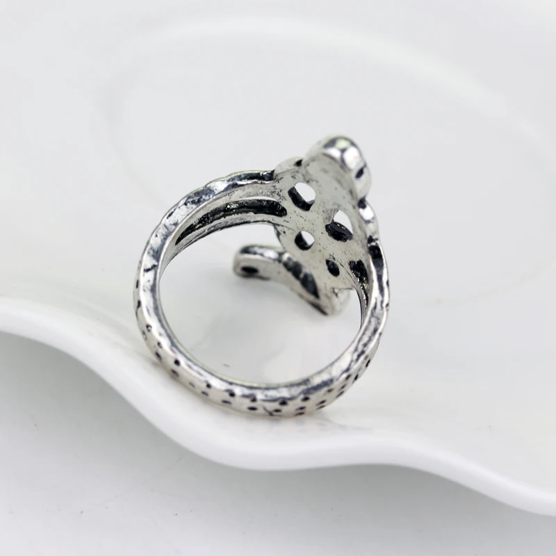 HANCHNAG Nagini Slytherin Vintage Silver Ring Horcrux Voldemort Death ...