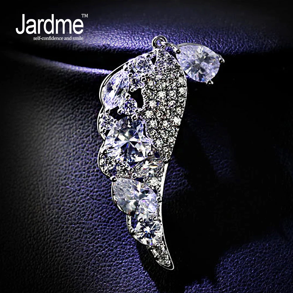 Jardme Angelic Wing Bladder Rhinestone Brooch Lapel Pins Christmas Gift ...