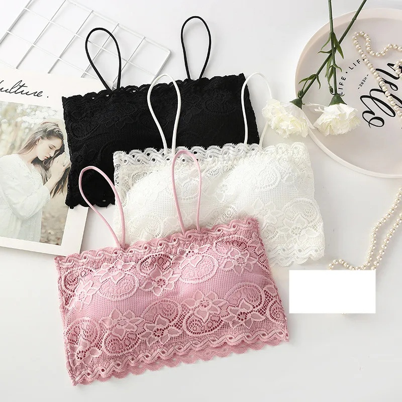 Frauen Spitze Bh Casual Bralette Draht Freie Band Bhs Nahtlose ...