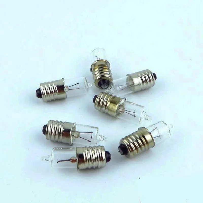 E10 Flashlight small electric bead light bulb 6V 0.7A student physics ...