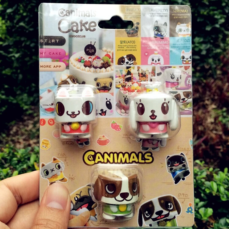 3pcs/set Patrol Puppy Dog Action FiguresToys Canimals Dog Animal Child ...