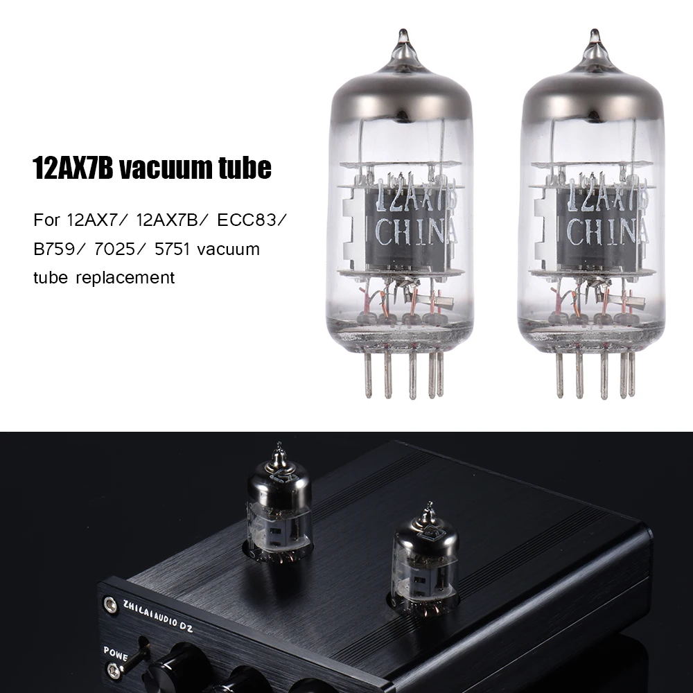 2 шт. 12AX7B предусилитель электрон вакуумных трубок 9-контактный ...