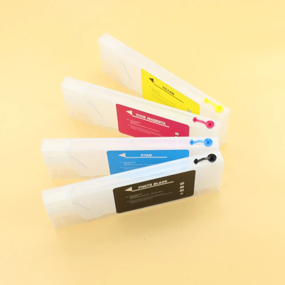 4 pcs/lot without float refillable empty cartridges for Roland Mutoh ...