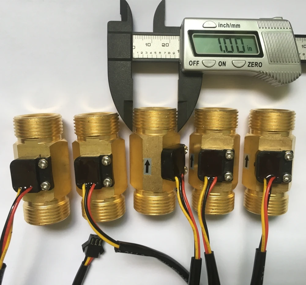3/" DN20 расход 1.5~ 50L / min латунь холла турбины датчик контроля потока