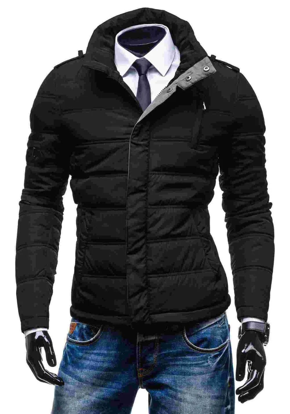 MIXCUBIC 2017 winter British style Stand collar warm Padded coat ...