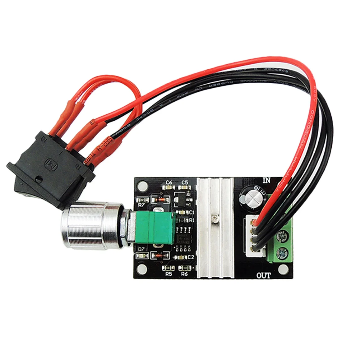 DC 6V 12V 24V 28VDC 3A 80W PWM Motor Speed Controller Regulator ...