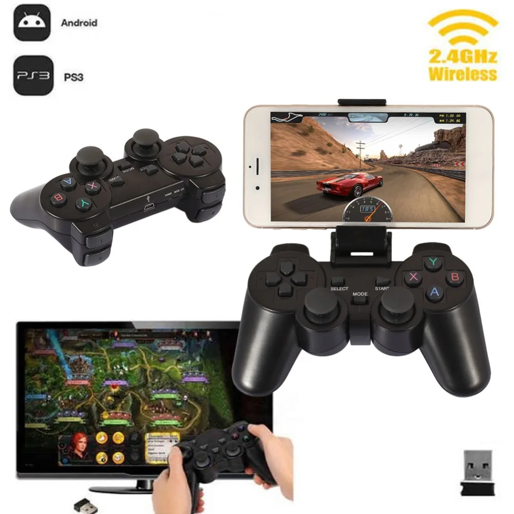 2.4G Wireless Game controller Joystick Gamepad For Android TV Box ...