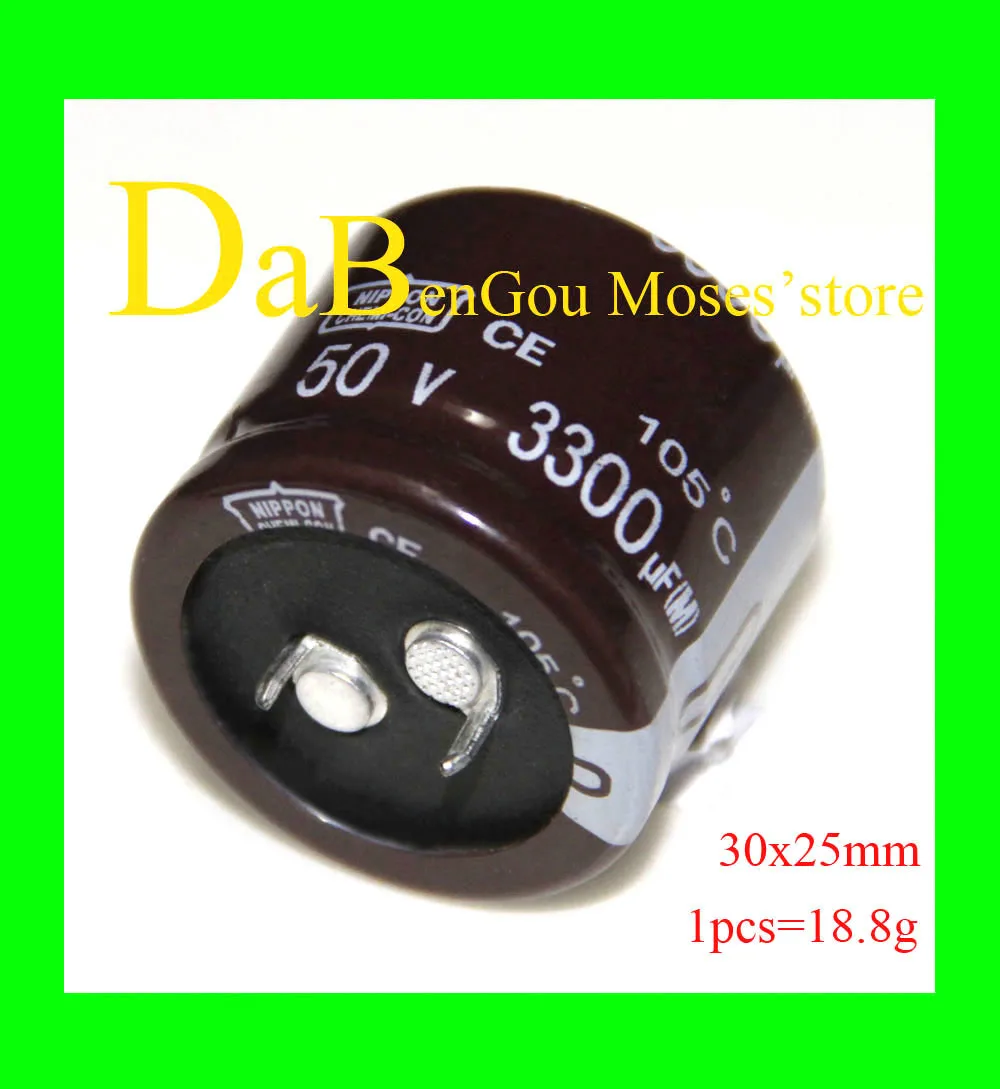 50v 3300uf Original NI PPON CHEMI CON NCC Electrolytic Capacitor Radial ...
