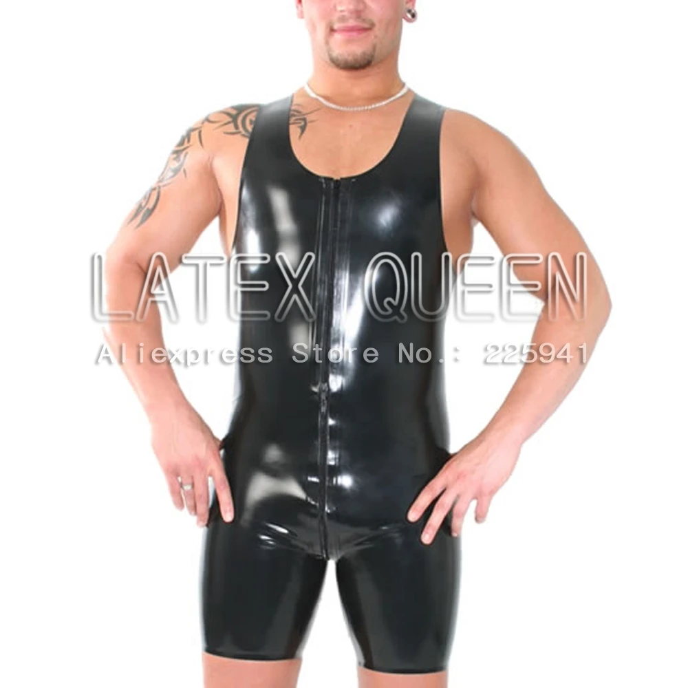 rubber-skintight-straitjacket-tog-costume-Men-s-swimsuit-bodysuit-front ...