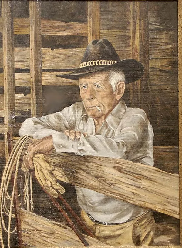 Rugged Cowboy Painting