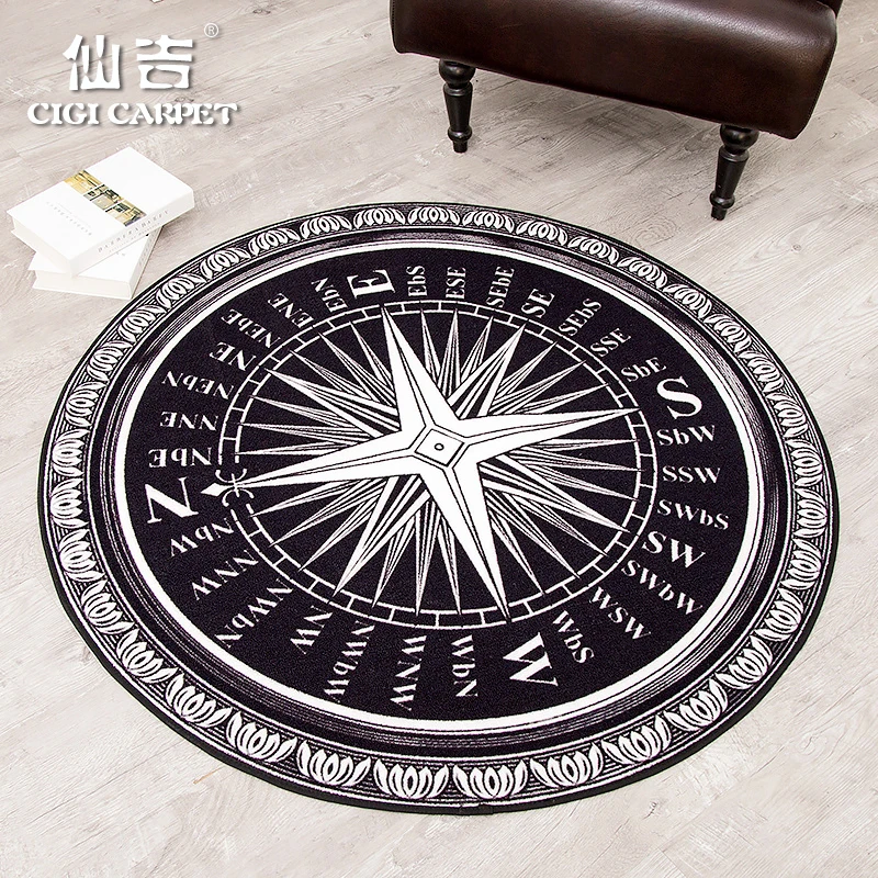 CIGI Durable Round Floor Mat Home Hall Carpet Living Room Kitchen ...