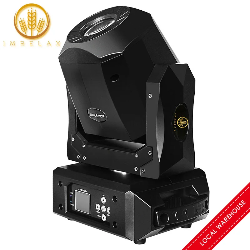 IMRELAX Patent 90W LED Spot Moving Head Light Fast Silent 3 Facet Prism ...