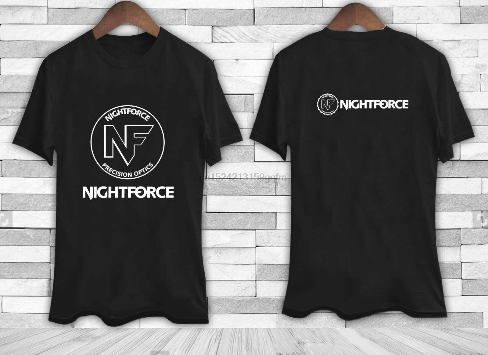 Nightforce Rifle Scope Logo Hunting Shooting Men Black Tee Shirt TShirt ...