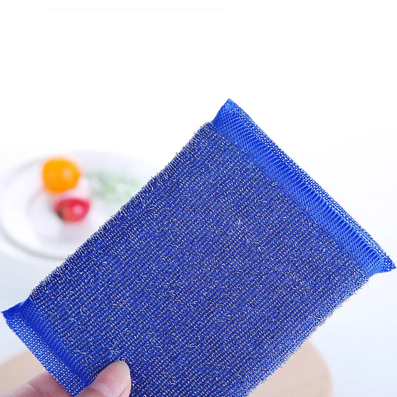 12pcs Kitchen Sponge Scouring Pad Stainless Steel Wire Sponge Scouring ...