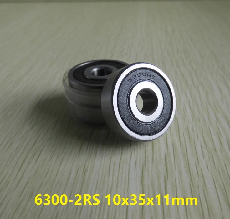10pcs/lot 6300RS 6300-2RS 6300 RS 2RS Deep Groove rolling bearings 10*35*11mm Deep Groove Ball ...