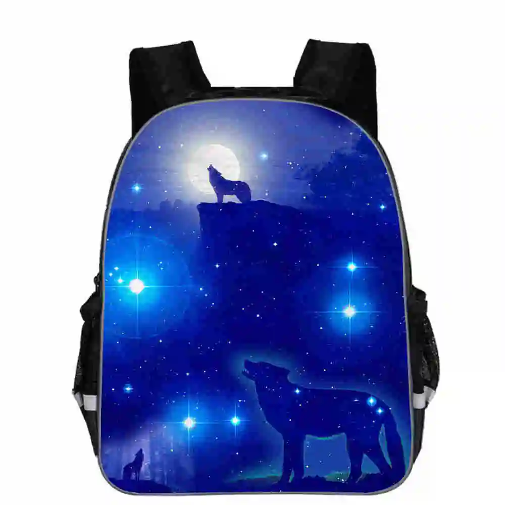 Wolf Backpack Anime Dog Pup For Teenagers Boys Girls Toddler Animal Kid ...