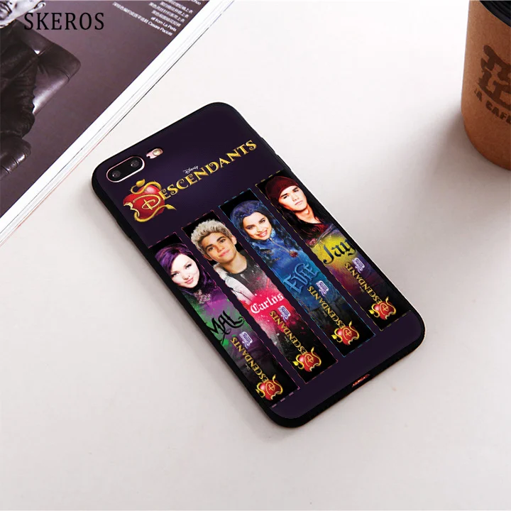 SKEROS Descendants TV Show D2 7 TPU Phone Case Soft Cover For iPhone X ...