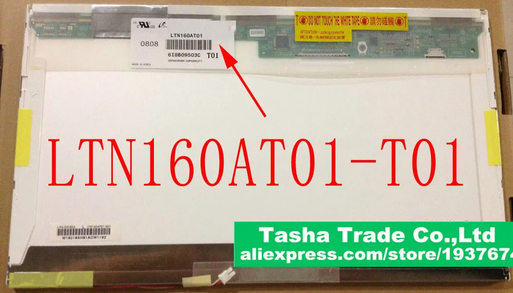 Ltn160at01-t01 Ltn160at01 Hd Ccfl Backlight Laptop Lcd Screen Led Panel ...