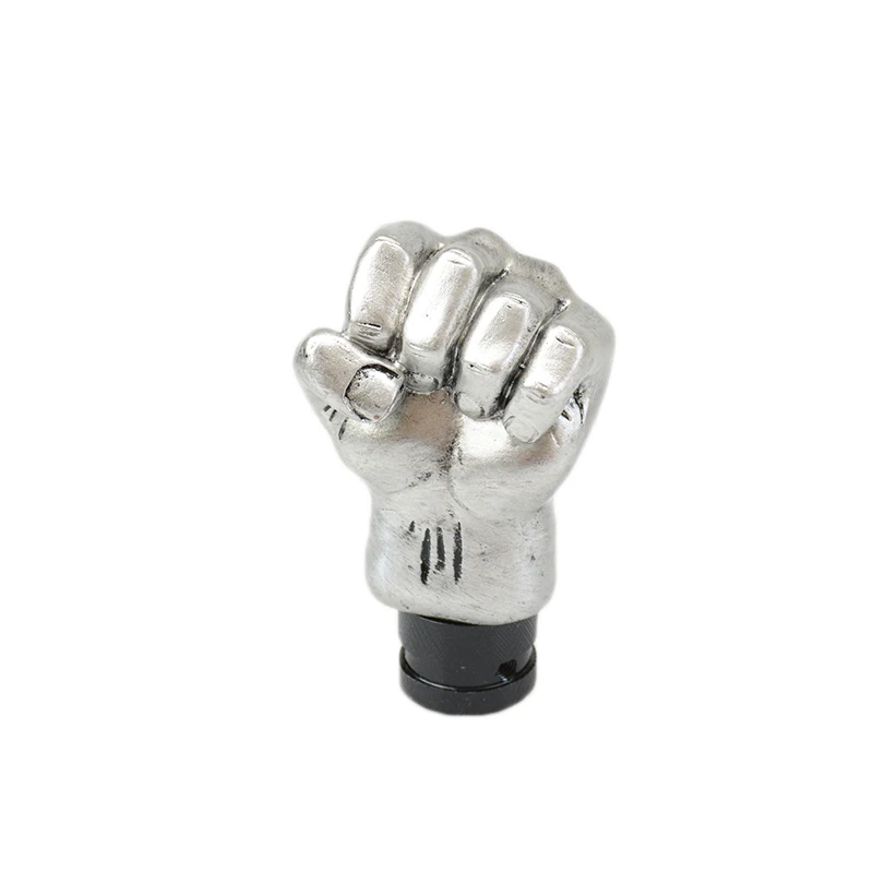 Universal Silver Fist Shape Manual Gear Stick Shift Shifter Lever Knob ...