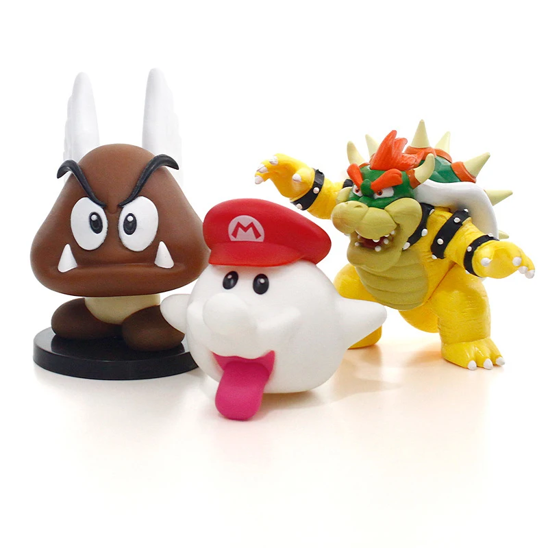 8 - 15cm Anime Super Mario Bros Figure Bowser Koopa Yoshi Mario Luigi ...